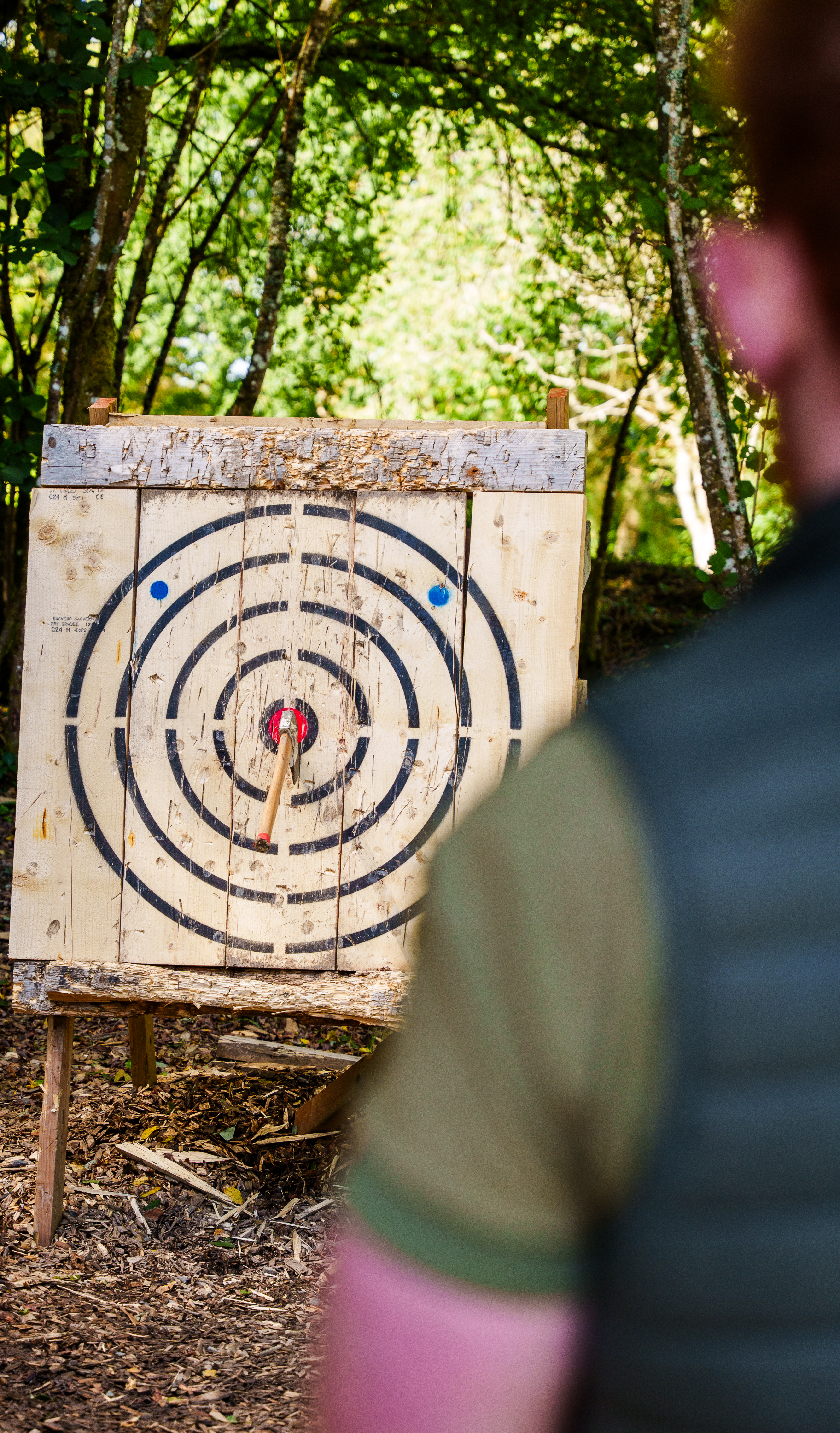 Axe Throwing in North Devon – Group & Family Activity | The Mole Resort